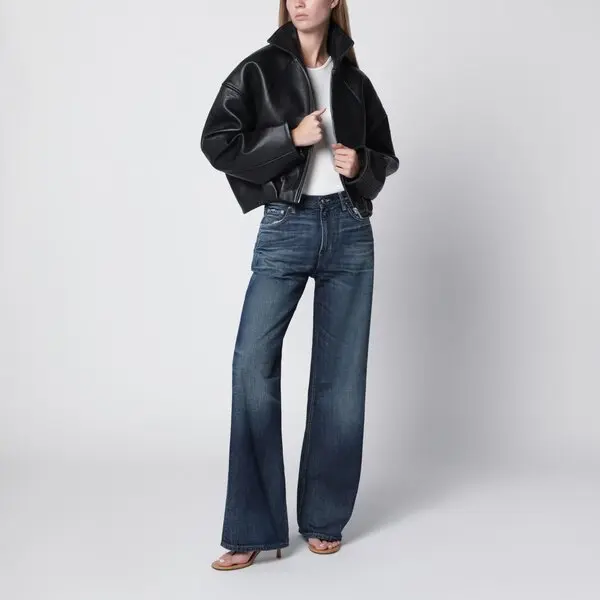 HAIKURE Korea Jeans In Washed Dark Denim