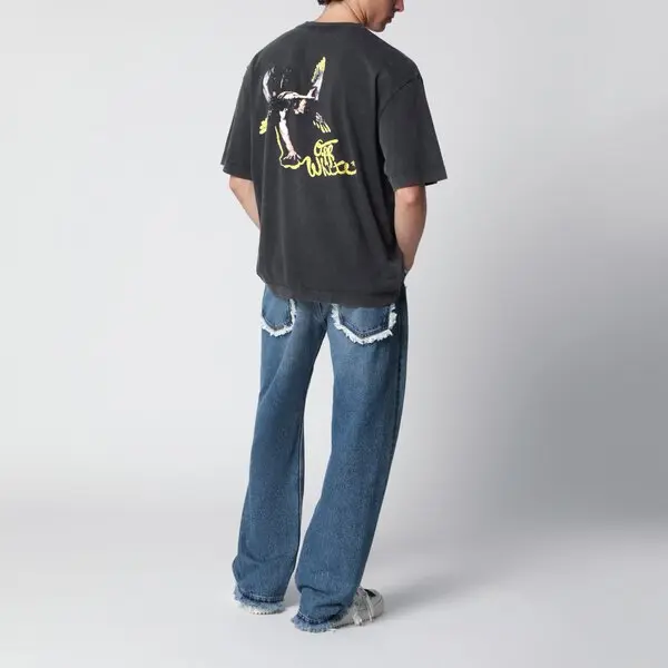 OFF-WHITE™ Off-white Washed T-shirt With Off Logo