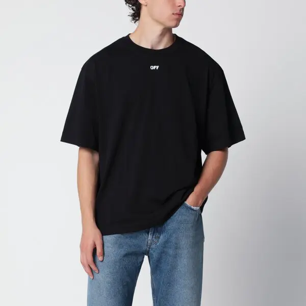 OFF-WHITE™ Off-white T-shirt With Arrow Print - Black