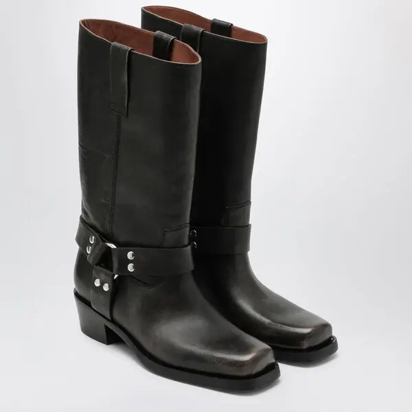Paris Texas Roxy Boot In Brushed Leather