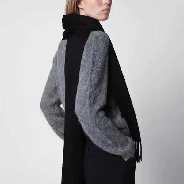 Max Mara Cashmere Stole With Monogram Embroidery