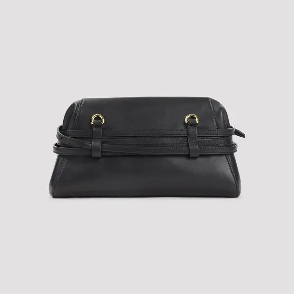 Moschino Belted Shoulder Bag - Black