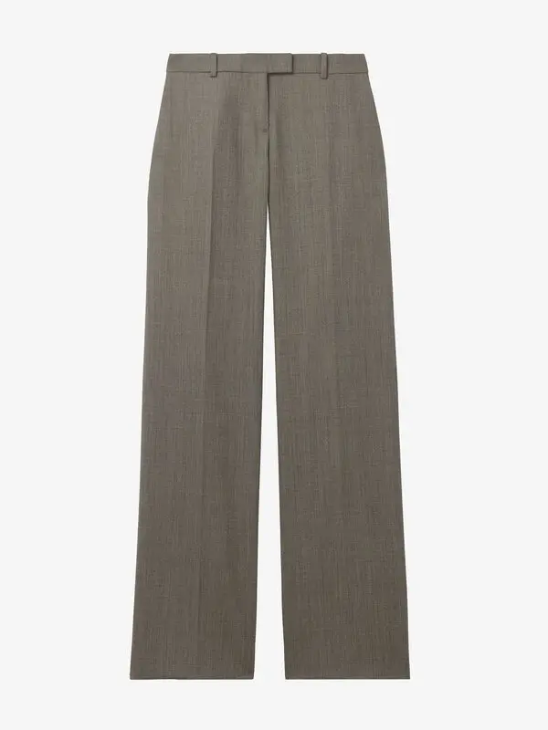 Alexander McQueen Straight Leg Bumster Trousers - Light Brown