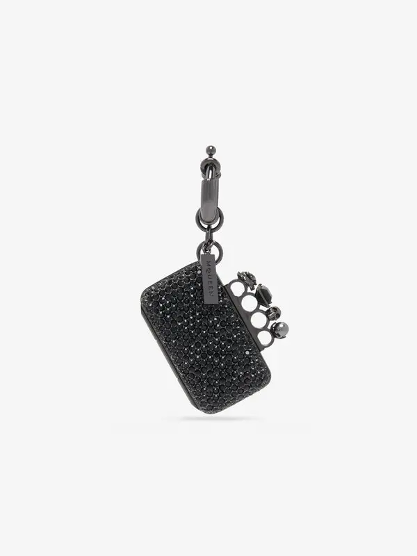 Alexander McQueen Knuckle Clutch Charm - Black