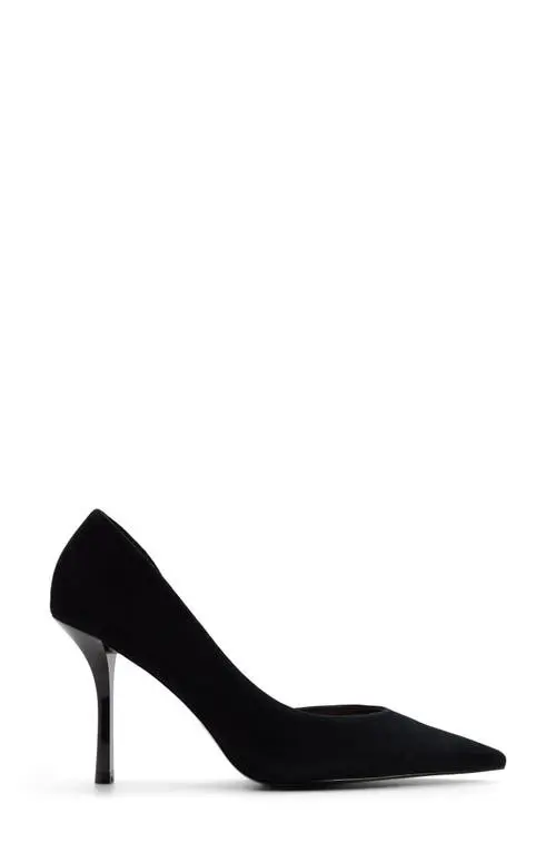 Aldo Kaysie Pointed Toe Half D'orsay Pump - Black