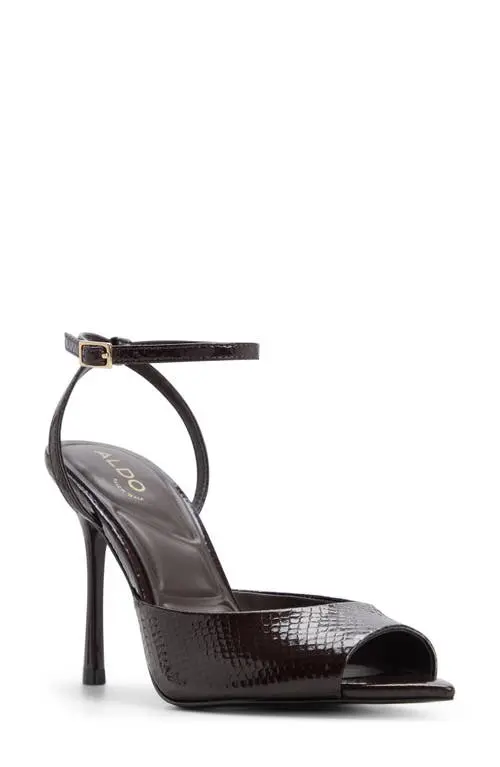 Aldo Belen Ankle Strap Pointed Toe Sandal - Maroon