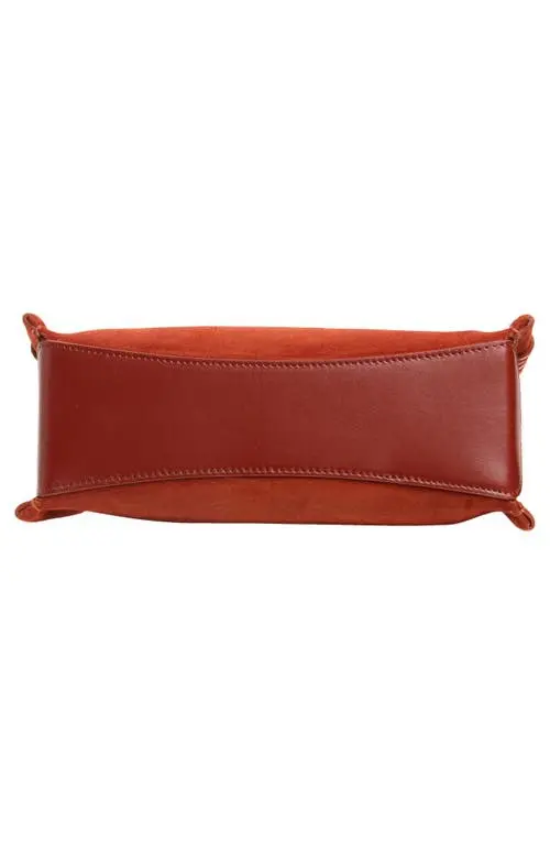 JW Anderson Small Loafer Suede Crossbody Bag - Rust 405