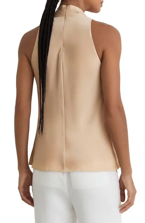 REISS Taylor Crepe Scarf Neck Top