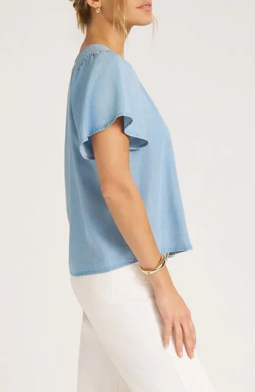 Matty M. Hayden Flutter Sleeve Top