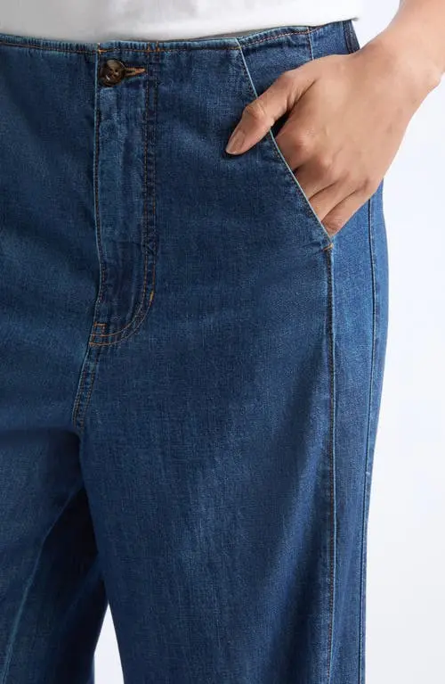 Veronica Beard Digby Wide Leg Jeans - Starry Night