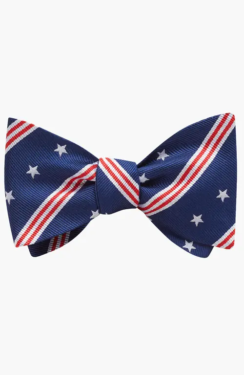 BEAU TIES OF VERMONT Silk Bow Tie With Stars And Stripes - Jefferson
