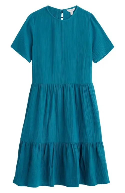 SEASALT CORNWALL Pebble Comb Organic Cotton Double Gauze Dress - Waterscape