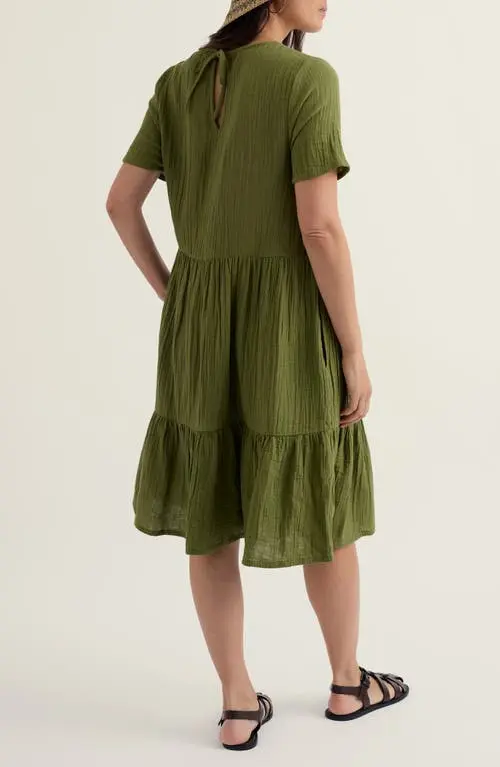 SEASALT CORNWALL Pebble Comb Organic Cotton Double Gauze Dress