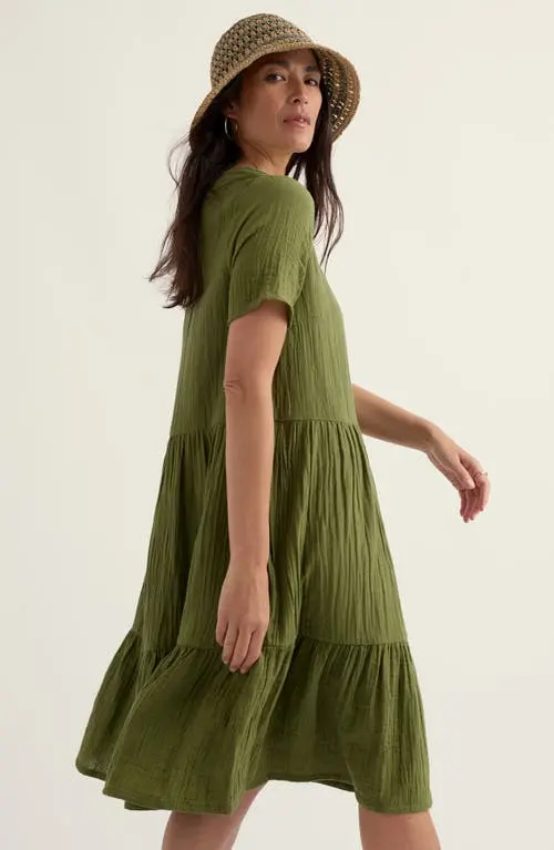SEASALT CORNWALL Pebble Comb Organic Cotton Double Gauze Dress