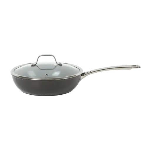 SUR LA TABLE KITCHEN ESSENTIALS Titanium Ceramic Nonstick Forged Aluminum Cookware Pots & Pans Set With Tempered Glass Lids