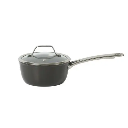 SUR LA TABLE KITCHEN ESSENTIALS Titanium Ceramic Nonstick Forged Aluminum Cookware Pots & Pans Set With Tempered Glass Lids