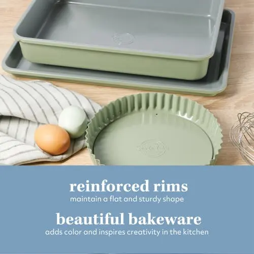 SUR LA TABLE KITCHEN ESSENTIALS Bake Sale 5-piece Carbon Steel Pfa-free Ceramic Nonstick Bakeware Set