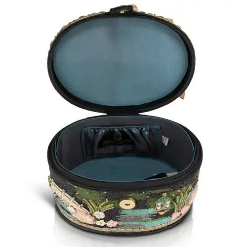 MARY FRANCES ACCESSORIES Floating Lotus Top Handle Handbag