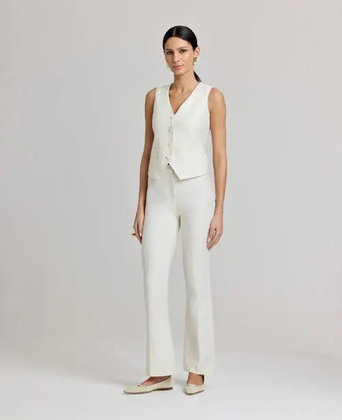 REALLY WILD CLOTHING Meryl Linen Fitted Vest