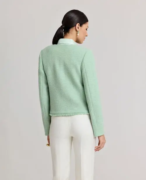 REALLY WILD CLOTHING Gabrielle Cropped Wool Boucle Jacket