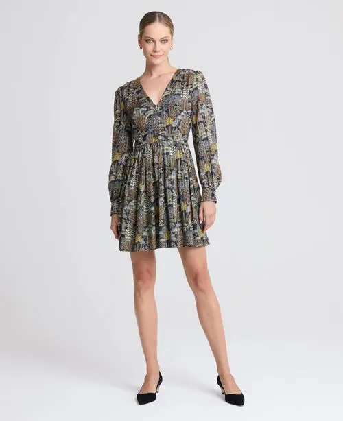REALLY WILD CLOTHING Sienna V-neck Pleated Dress