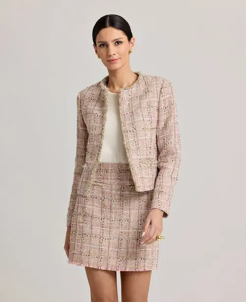 REALLY WILD CLOTHING Cece Check Boucle Jacket