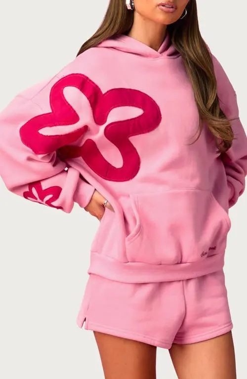EDIKTED X Barbie™ Blossom Oversize Hoodie