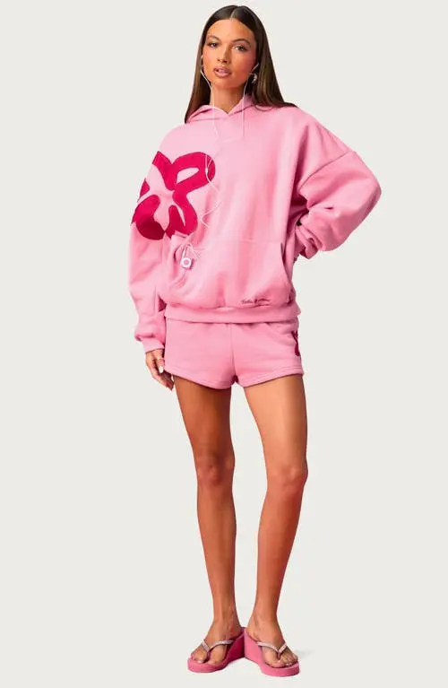 EDIKTED X Barbie™ Blossom Oversize Hoodie