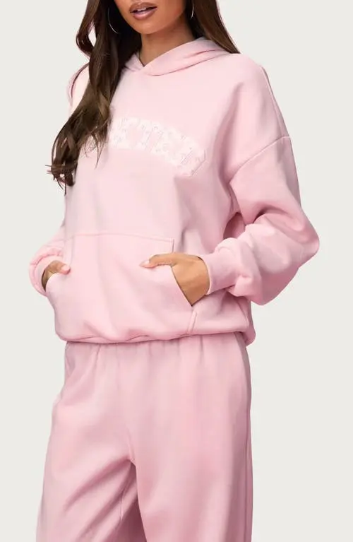 EDIKTED X Barbie™ Hearts Oversize Hoodie