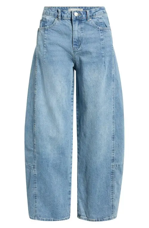 TRACTR Wide Leg Crop Jeans