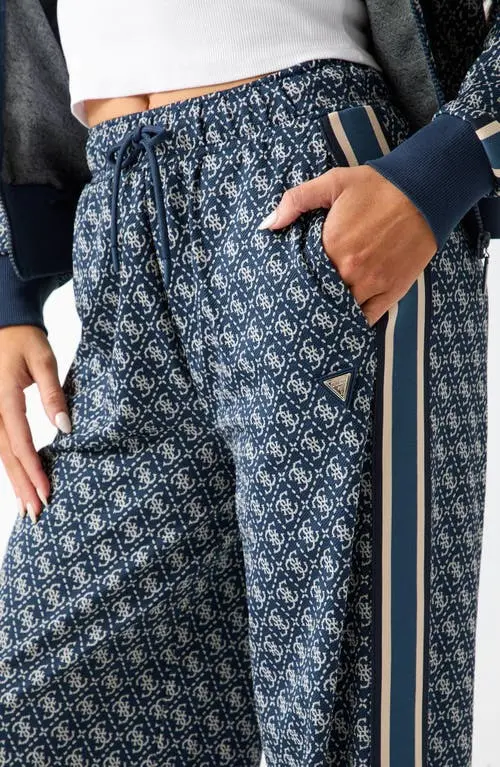 Guess 4g Logo Jacquard Wide Leg Pants