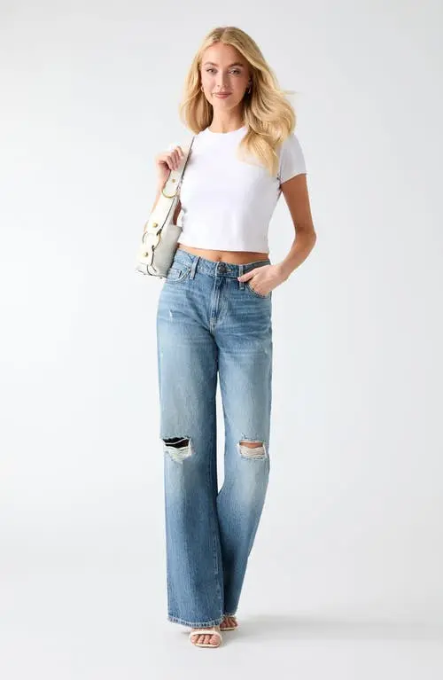 Guess Ripped Slouchy Fit Jeans