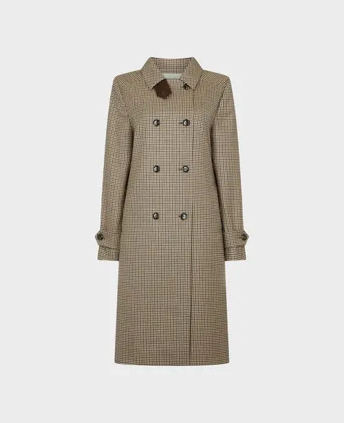 REALLY WILD CLOTHING Orwell Check Trench Coat