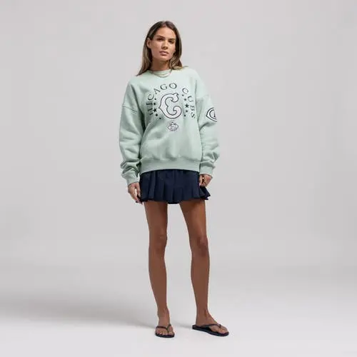 Mitchell & Ness Chicago Cubs Yacht Rock Sweatshirt - Green