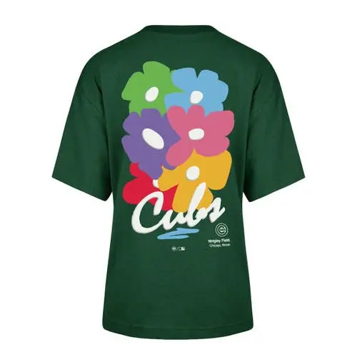 '47 47 Chicago Cubs Floral Graphic T-shirt - Dark Green