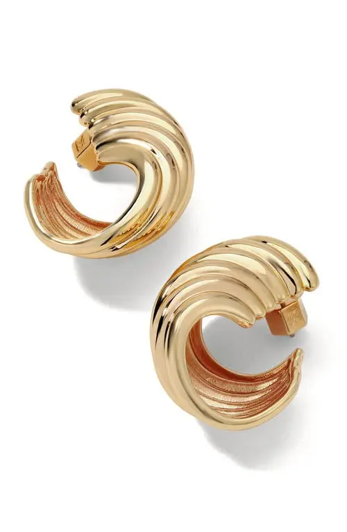 MIRANDA FRYE Sirena Hoop Earrings - Gold