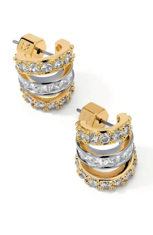 MIRANDA FRYE Sabrina Huggie Hoop Earrings - Gold