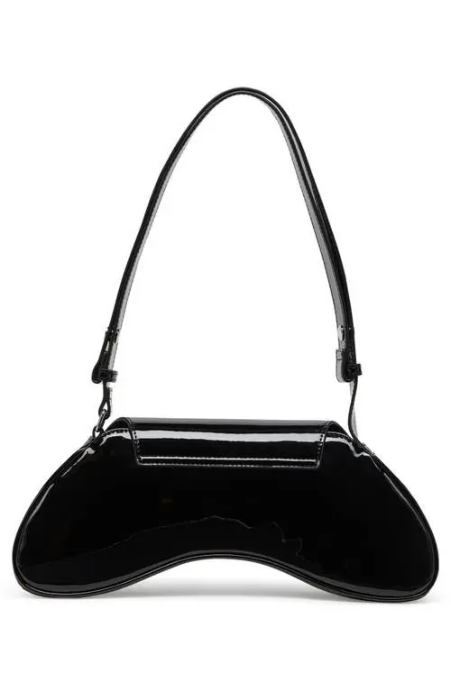DIESEL® Play Faux Leather Shoulder Bag - Black