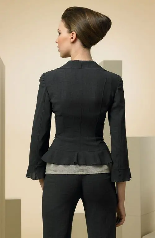 Emporio Armani Heathered Stretch Wool Jacket