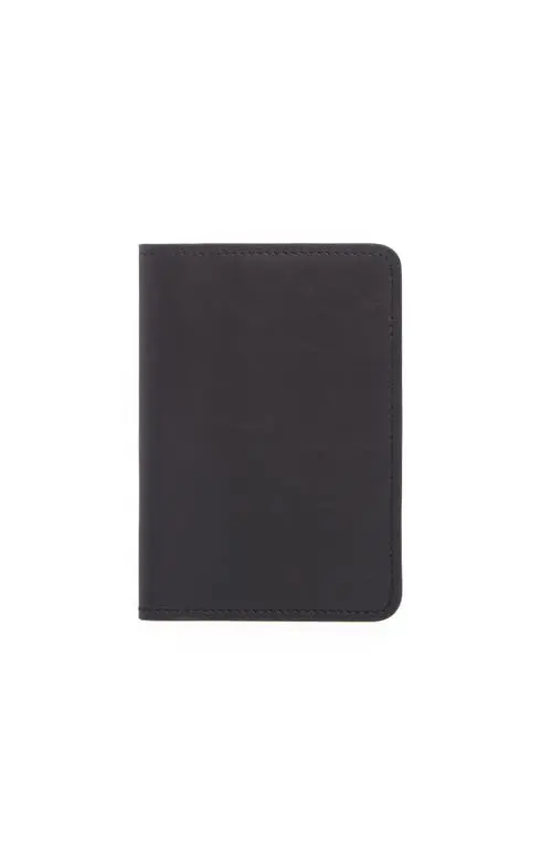 KORCHMAR Earhart Leather Passport Case - Black