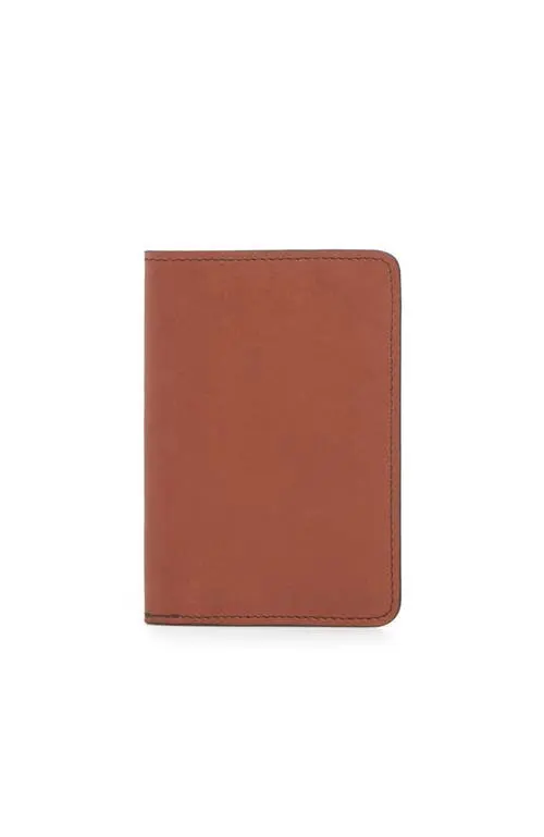 KORCHMAR Earhart Leather Passport Case - Brown