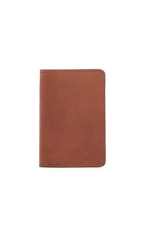 KORCHMAR Earhart Leather Passport Case - Espresso