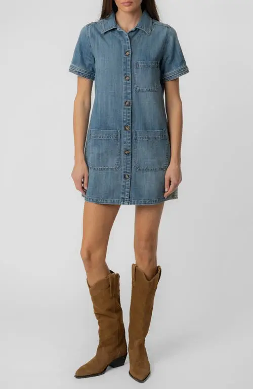 Kut From The Kloth Parker Denim Shirt Dress - Unfailing