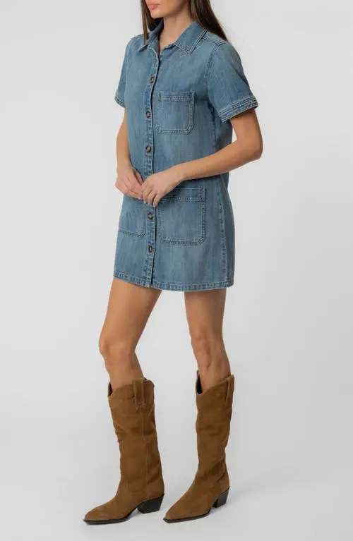 Kut From The Kloth Parker Denim Shirt Dress