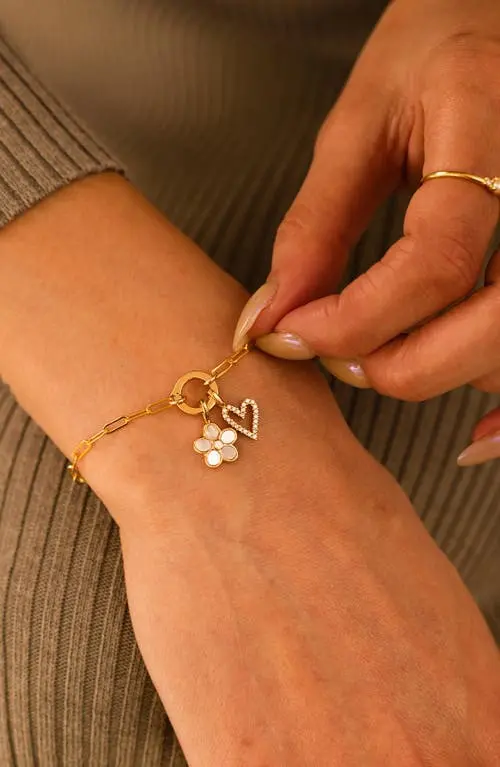 MADE BY MARY Jude Link Lock Bracelet - Gold