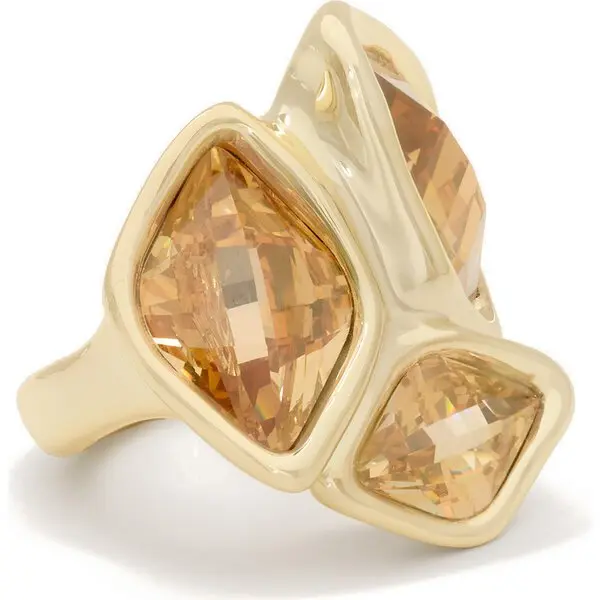 Ramy Brook Elina Cubic Zirconia Statement Ring - Gold