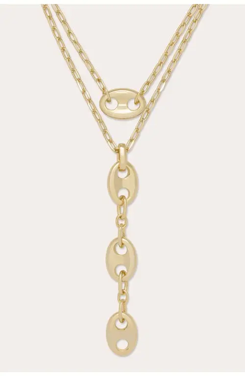 Ramy Brook Layered Chain Necklace With Cubic Zirconia Accent