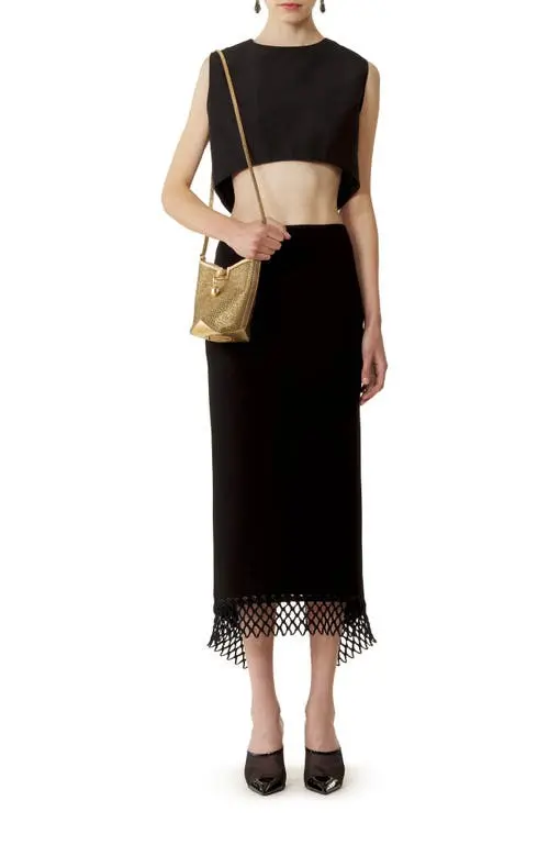 LANVIN Silk Faille Cropped Top
