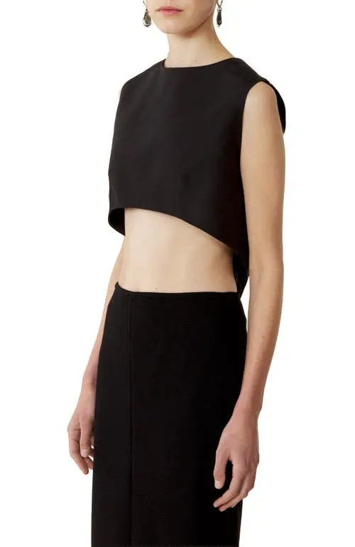 LANVIN Silk Faille Cropped Top