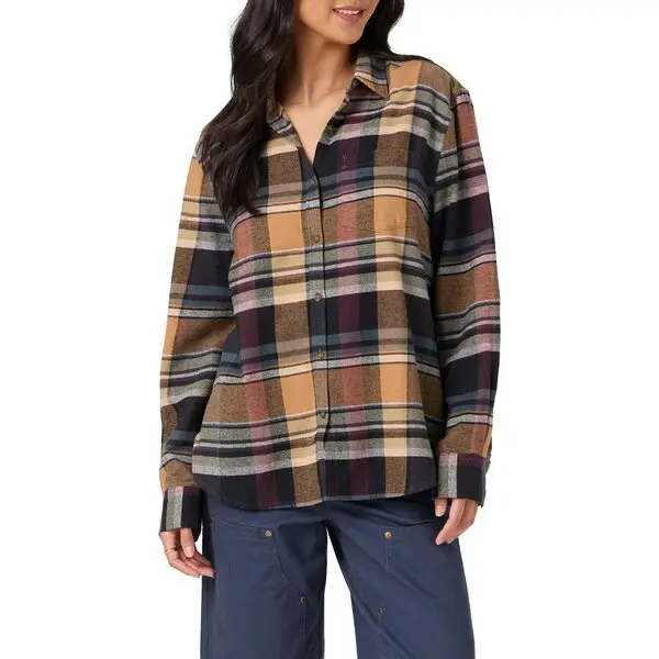 O'Neill Logan Plaid Flannel Shirt - Phantom